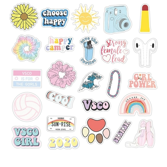 Wall Decor | 12 Random Vsco Waterproof Vinyl Sticker | Poshmark